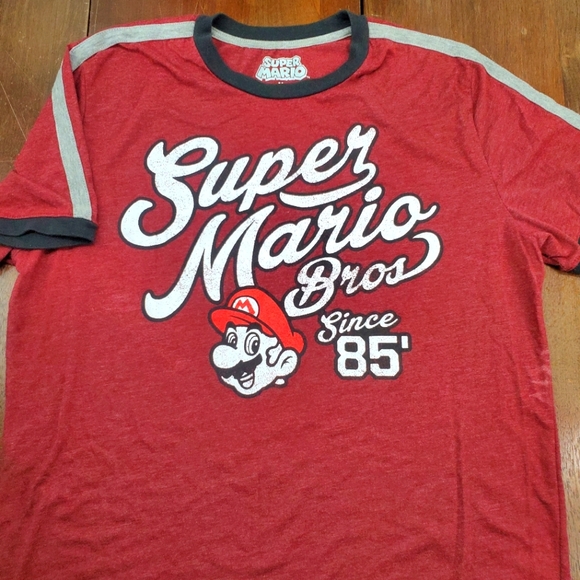 Nintendo | Shirts | Mariokart Shirt Red Mens Medium Super Mario Bros ...